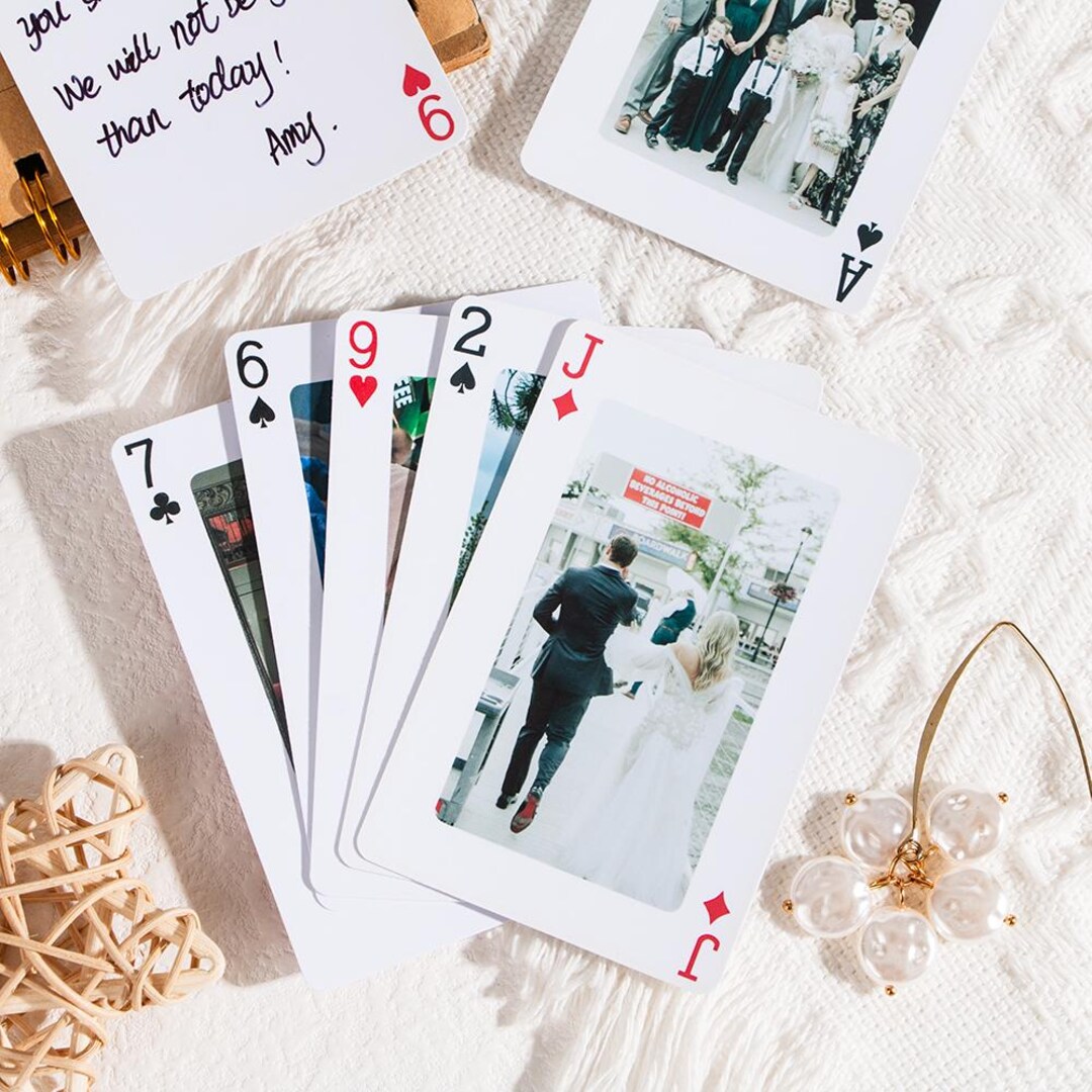 Wedding Guestbook Alternatives, Wedding Playing Cards, Couple's Playing ...