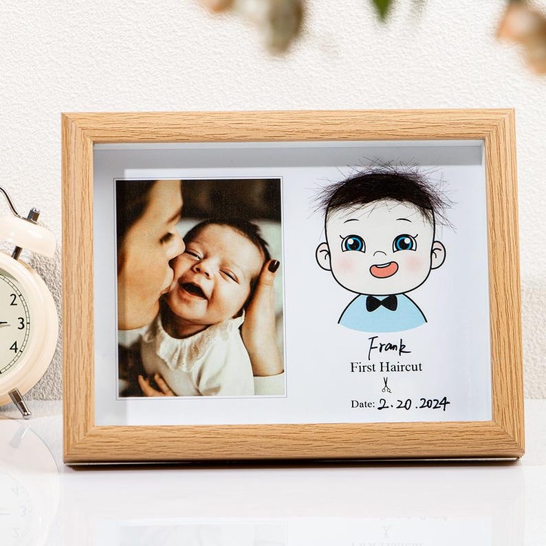 First Haircut Keepsake, Baby First Haircut, Custom Baby's First Picture ...