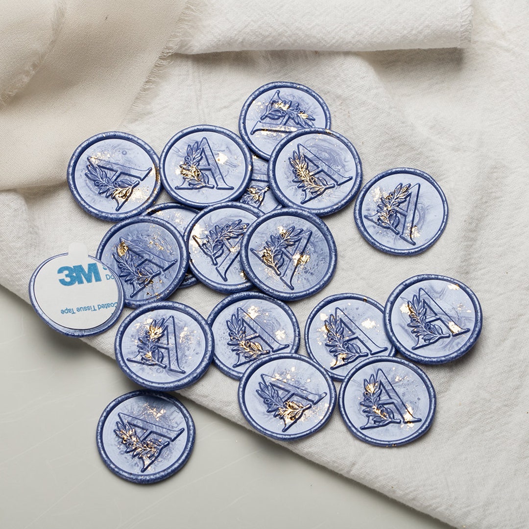 Custom Self-adhesive Wax Sticker for Wedding Invitation, Custom Wax ...