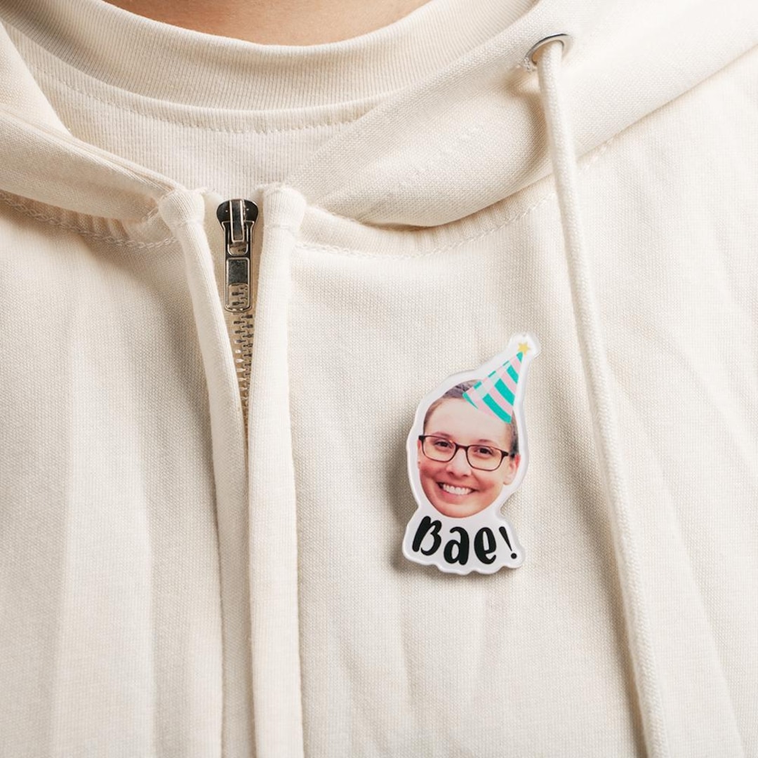 Custom Portrait Enamel Pin, Enamel Coated Pins, Custom Portrait Pin ...