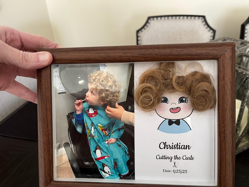 First Haircut Keepsake, Baby First Haircut, Custom Baby's First Picture ...