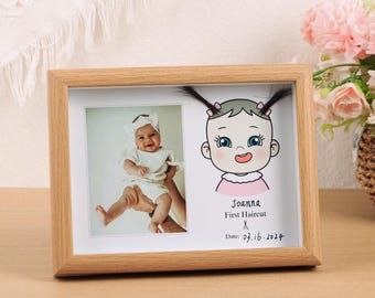 Baby's First Haircut, Baby Memory Frame, Baby Hair, My First Hair, Baby ...