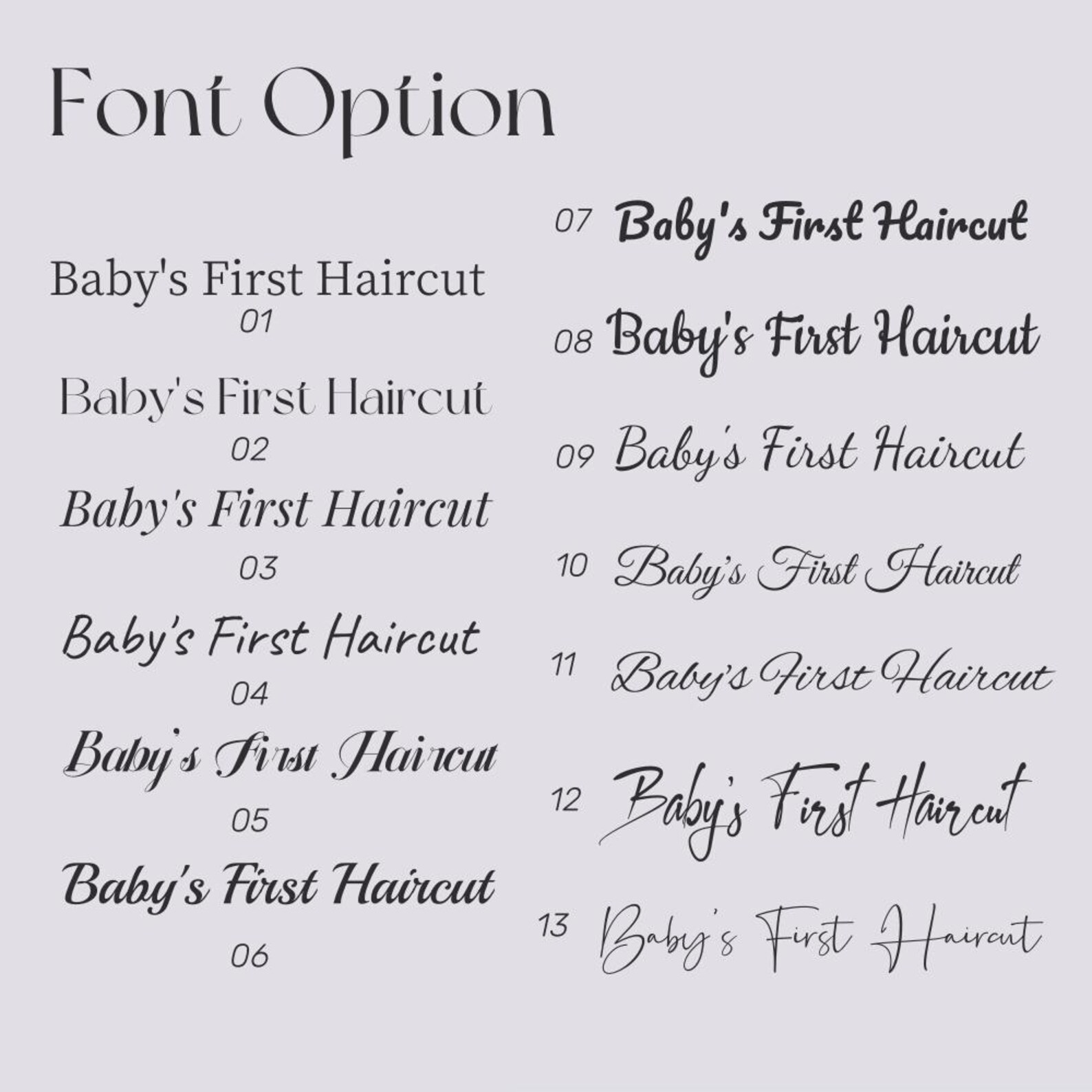 Baby Hair, My First Hair, Baby's First Haircut, Baby Memory Frame, Baby ...