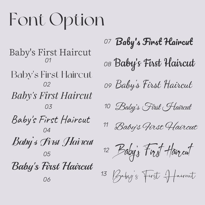 Personalized Child's First Hair, Baby's First Haircut, Baby Room ...