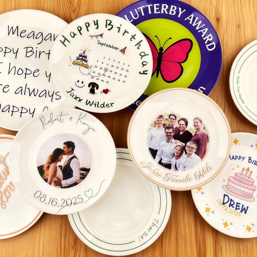 Personalized Ceramic Plates/personalzied Birthday Plate/custom Kids ...