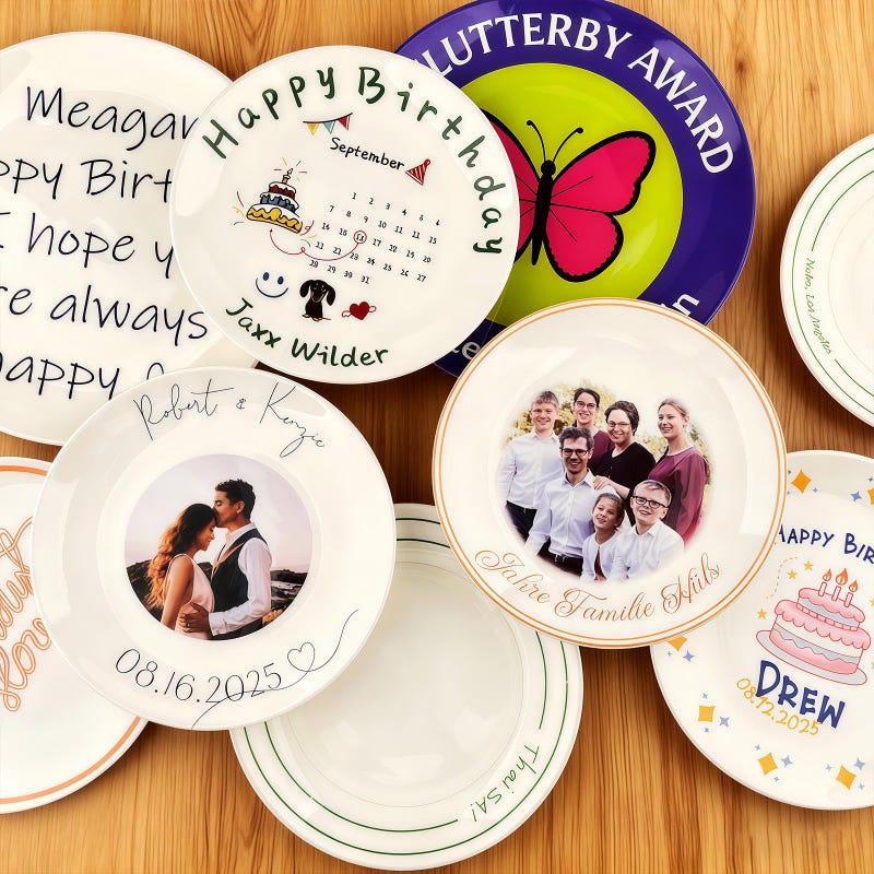 Personalised Plates - Etsy New Zealand