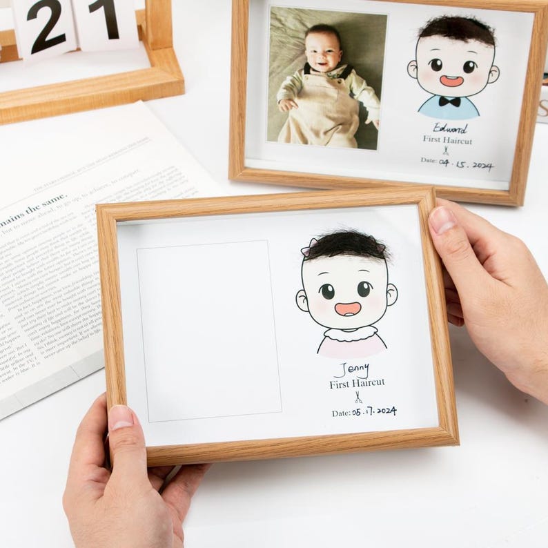 Baby Hair, My First Hair, Baby's First Haircut, Baby Memory Frame, Baby ...