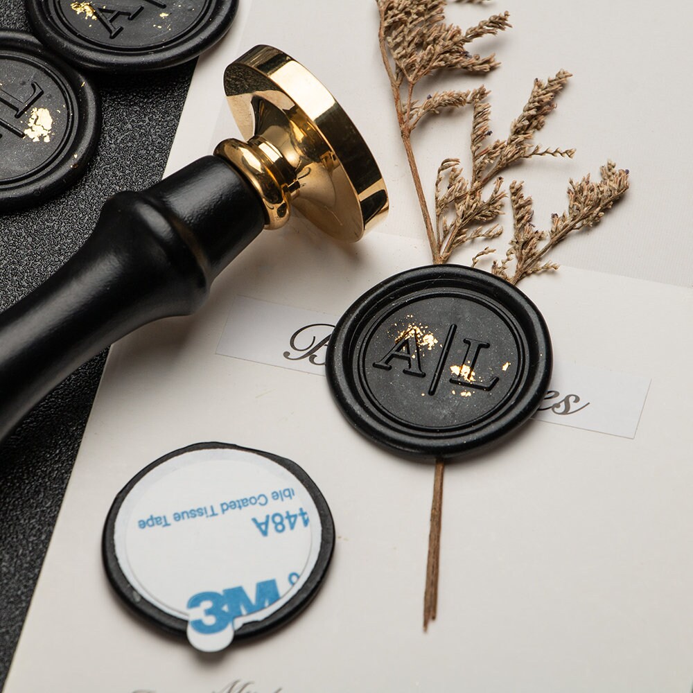 Custom Wax Stickers, Wax Seal Sticker, Custom Wax Seal With Gold Flakes ...