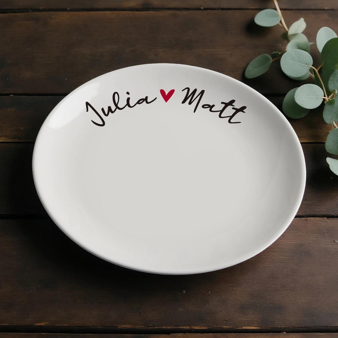 Personalized Wedding Plates/anniversary Plate/bride & Groom Plate ...