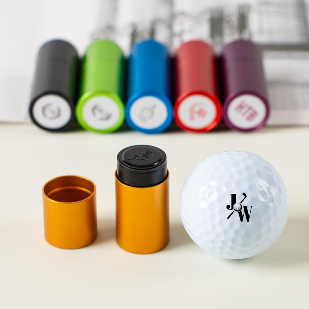 Golfer Sport Gift/personalized Golf Ball Stamp Box/monogram Golf Ball ...