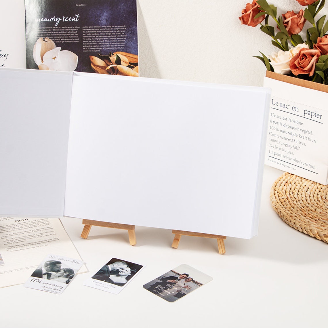 Wedding Polaroid Photo Album, Modern Wedding Guest Book, Wedding Guest ...