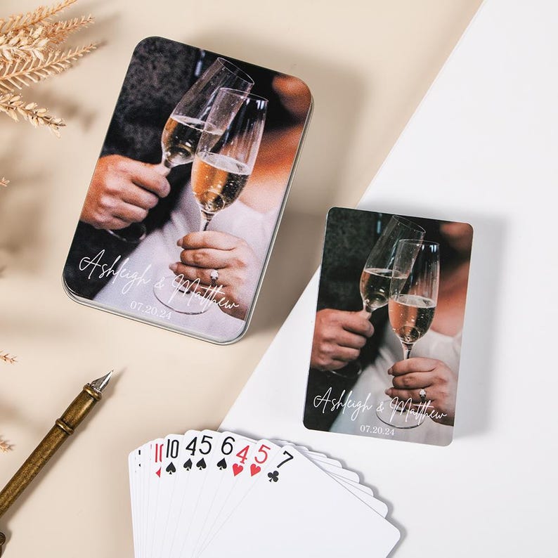 Blank Playing Cards, Deck of Custom Playing Cards, Wedding Playing ...