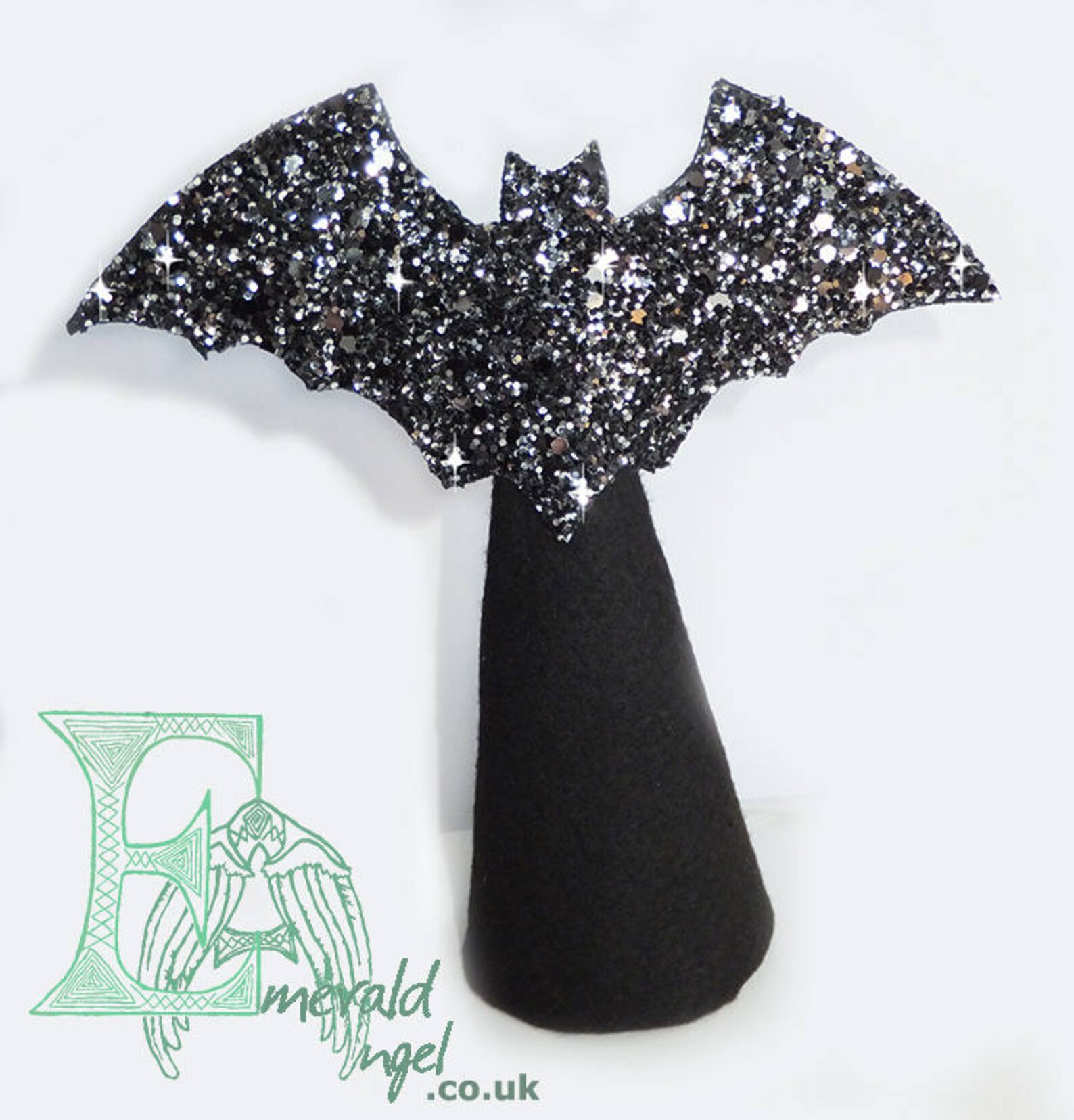 Glitter Bat Christmas Tree Topper Decoration Many Colours - Etsy UK