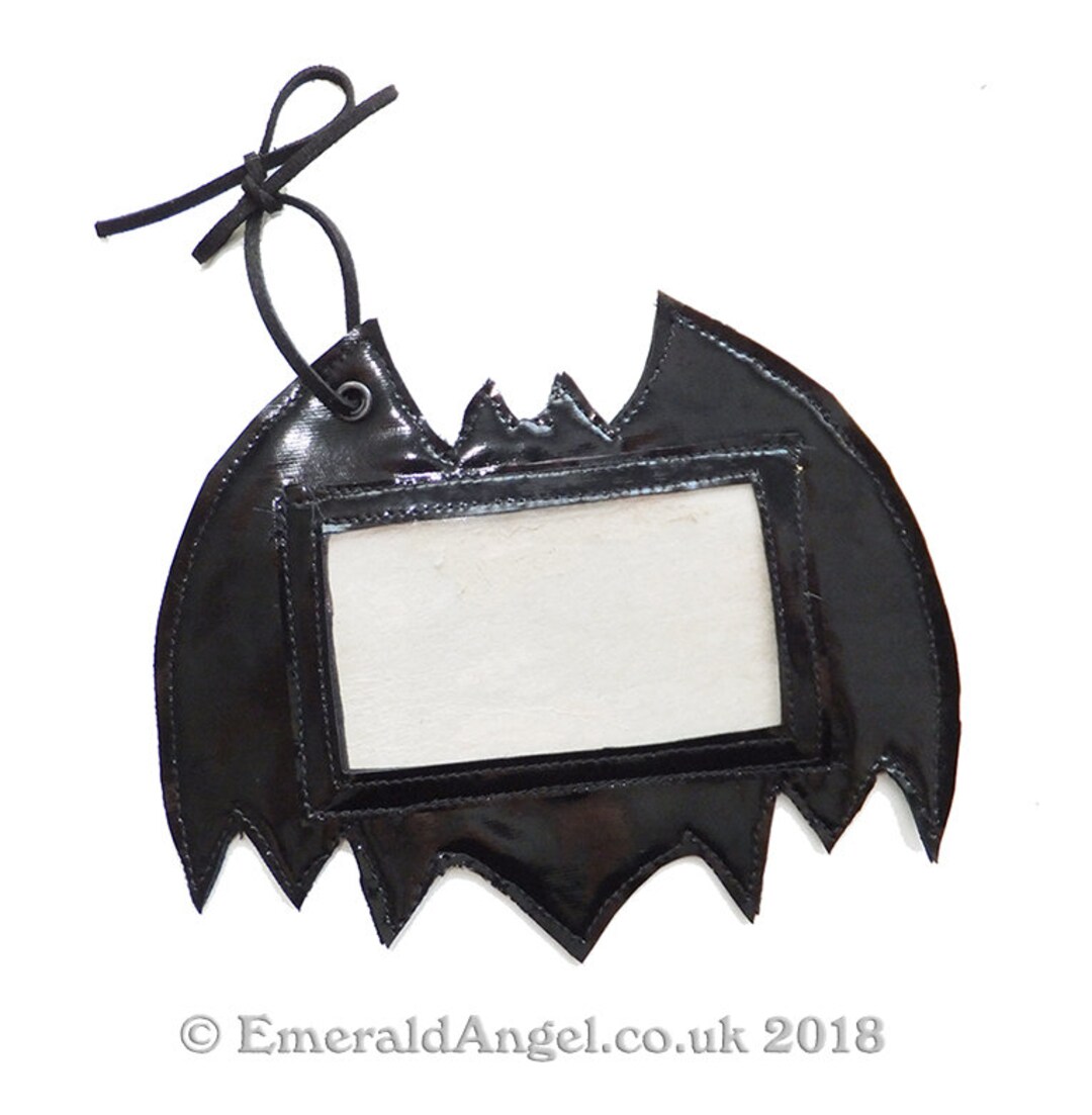 Gothic Luggage Tag Label, Pvc Bat, Gothic Holidays, Gothic Travel ...