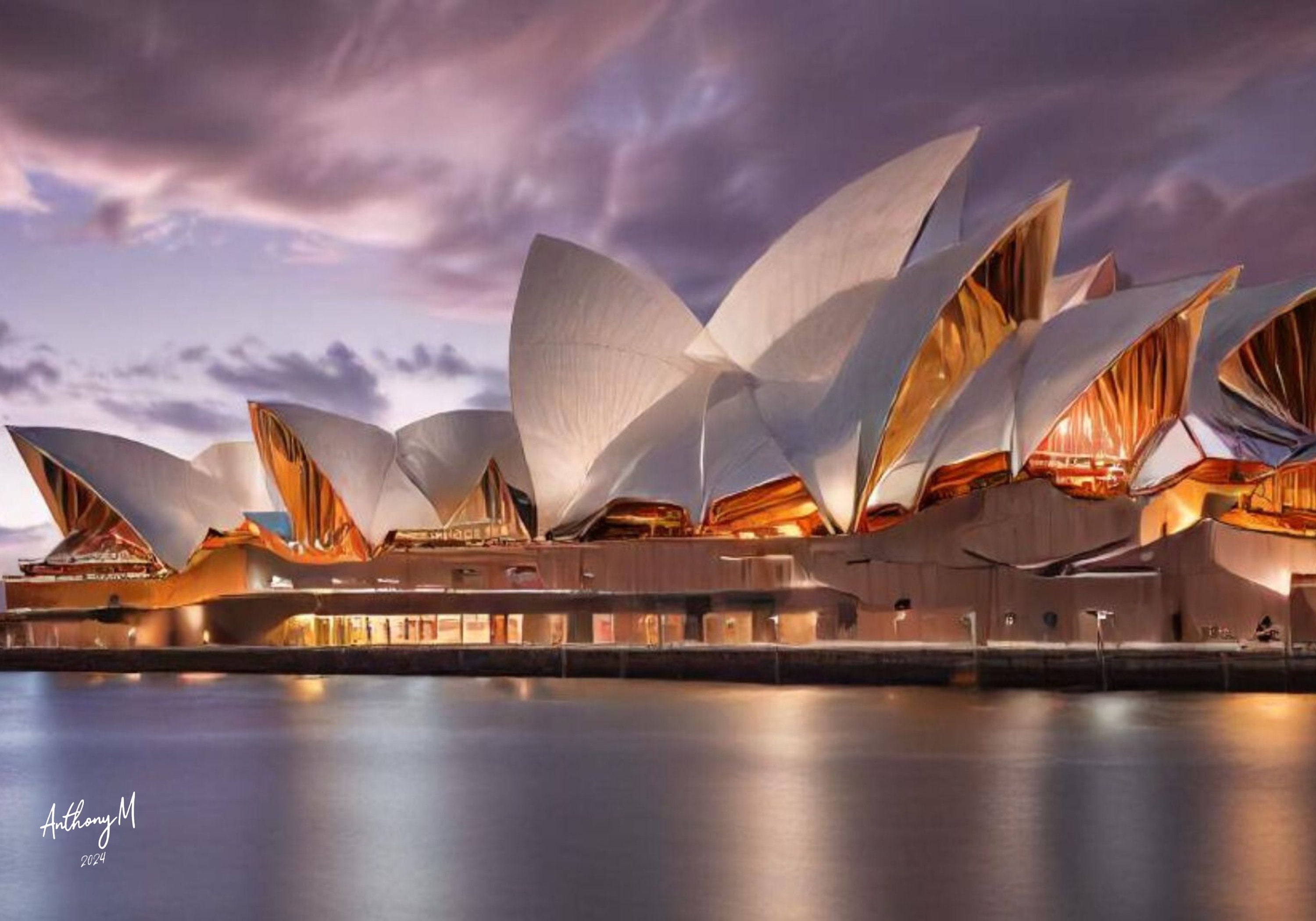 Sydney Opera House Wall Art Print, Decor, Landscape Inspired Artwork ...