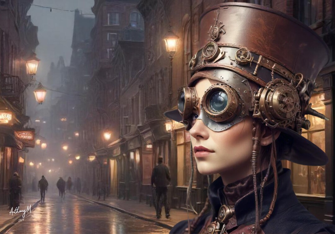 Victorian Steampunk Number 2 Wall Art Print, Steampunk Collection ...