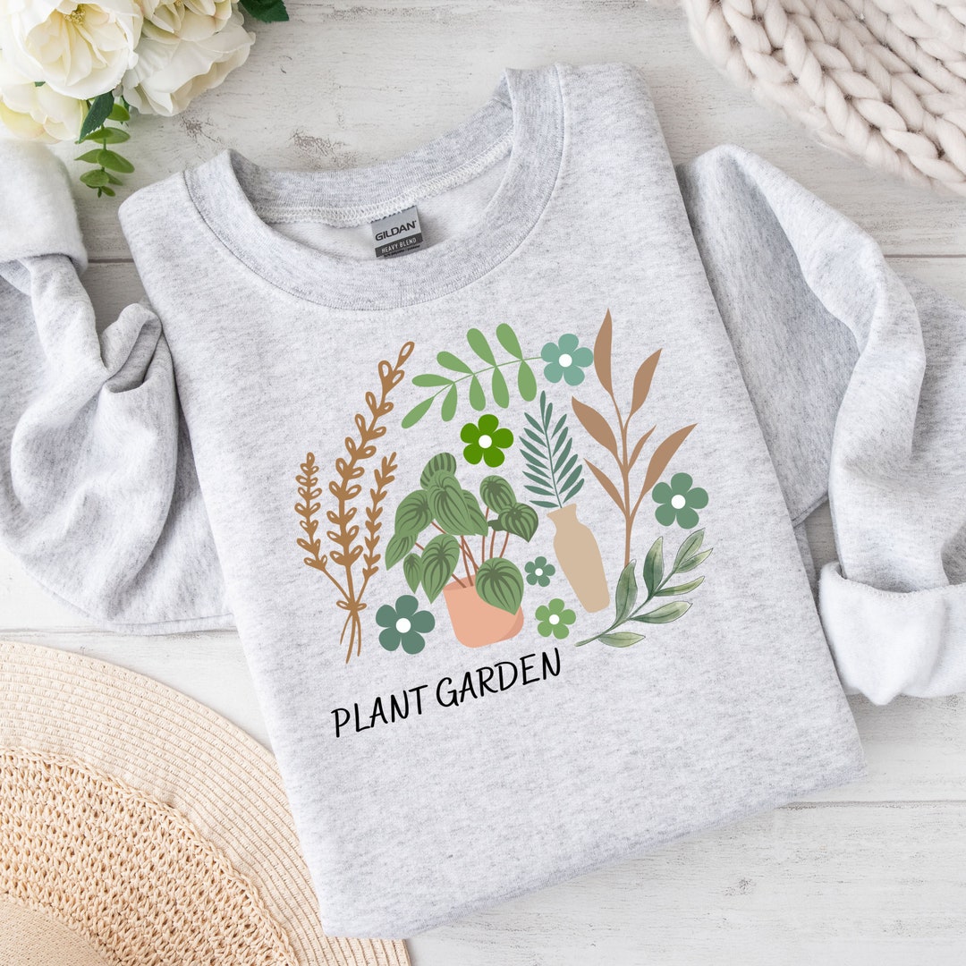 Garden Sweatshirt, Botanical Jumper, Gardening Gift, Boho Flower ...