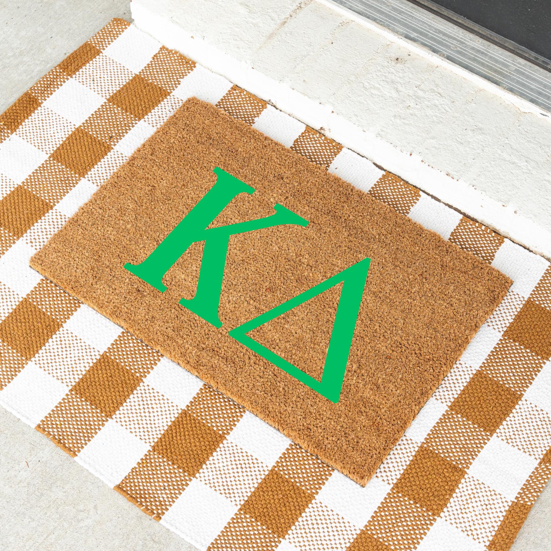Kappa Delta Sorority Doormat • KD Greek Letters Welcome Mat • Big ...