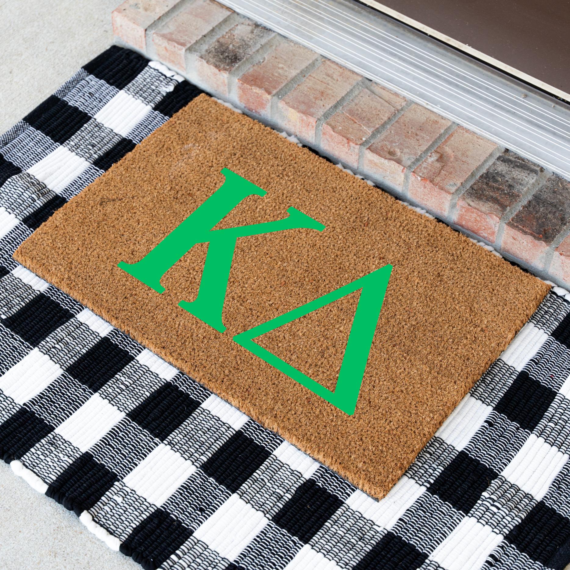Kappa Delta Sorority Doormat • KD Greek Letters Welcome Mat • Big ...