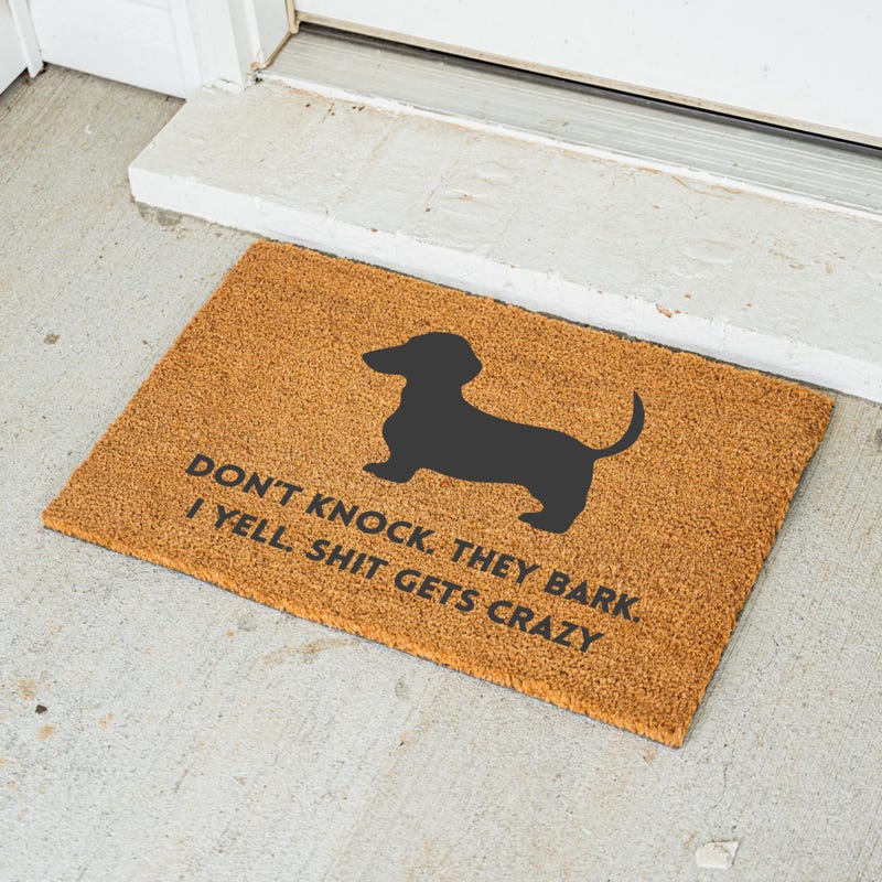 Dont Knock Dog Doormat - Etsy