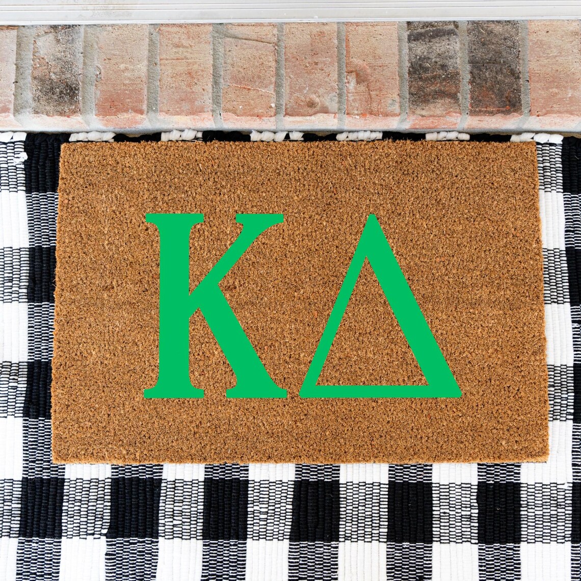 Kappa Delta Sorority Doormat • KD Greek Letters Welcome Mat • Big ...