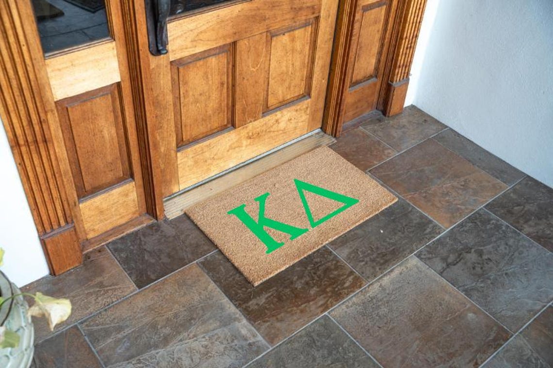 Kappa Delta Sorority Doormat • KD Greek Letters Welcome Mat • Big ...