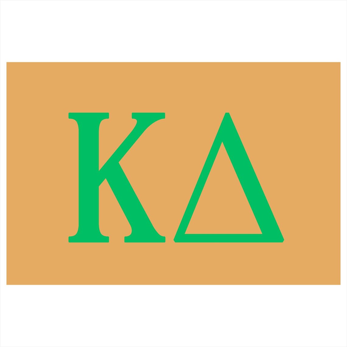 Kappa Delta Sorority Doormat • KD Greek Letters Welcome Mat • Big ...