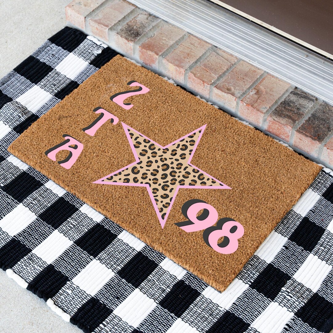 Zeta Tau Alpha Doormat – ZTA Welcome Mat With Bow Design, Sorority ...