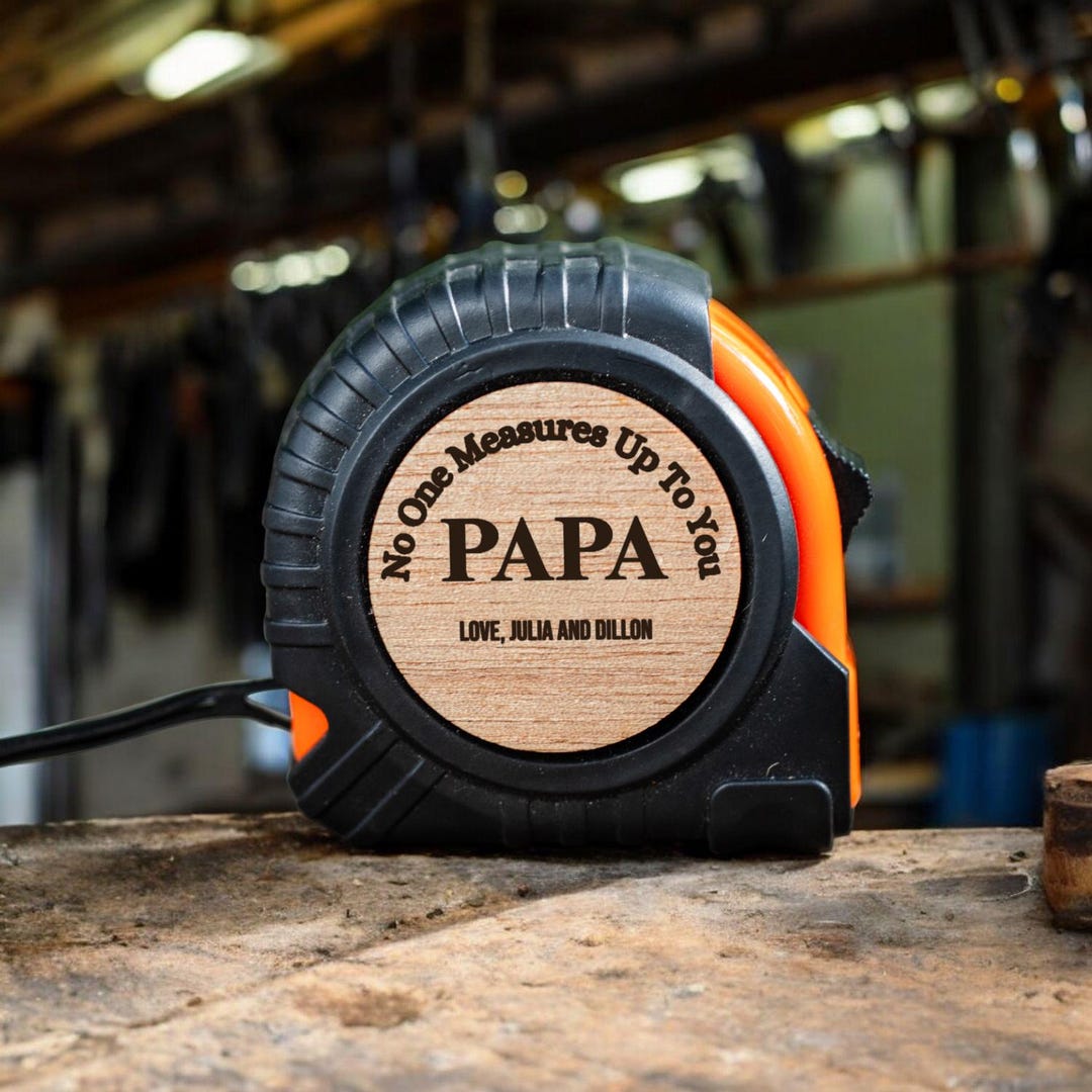 Handyman Dads Custom Measuring Tape Grandpas Who Fix Everything No One ...