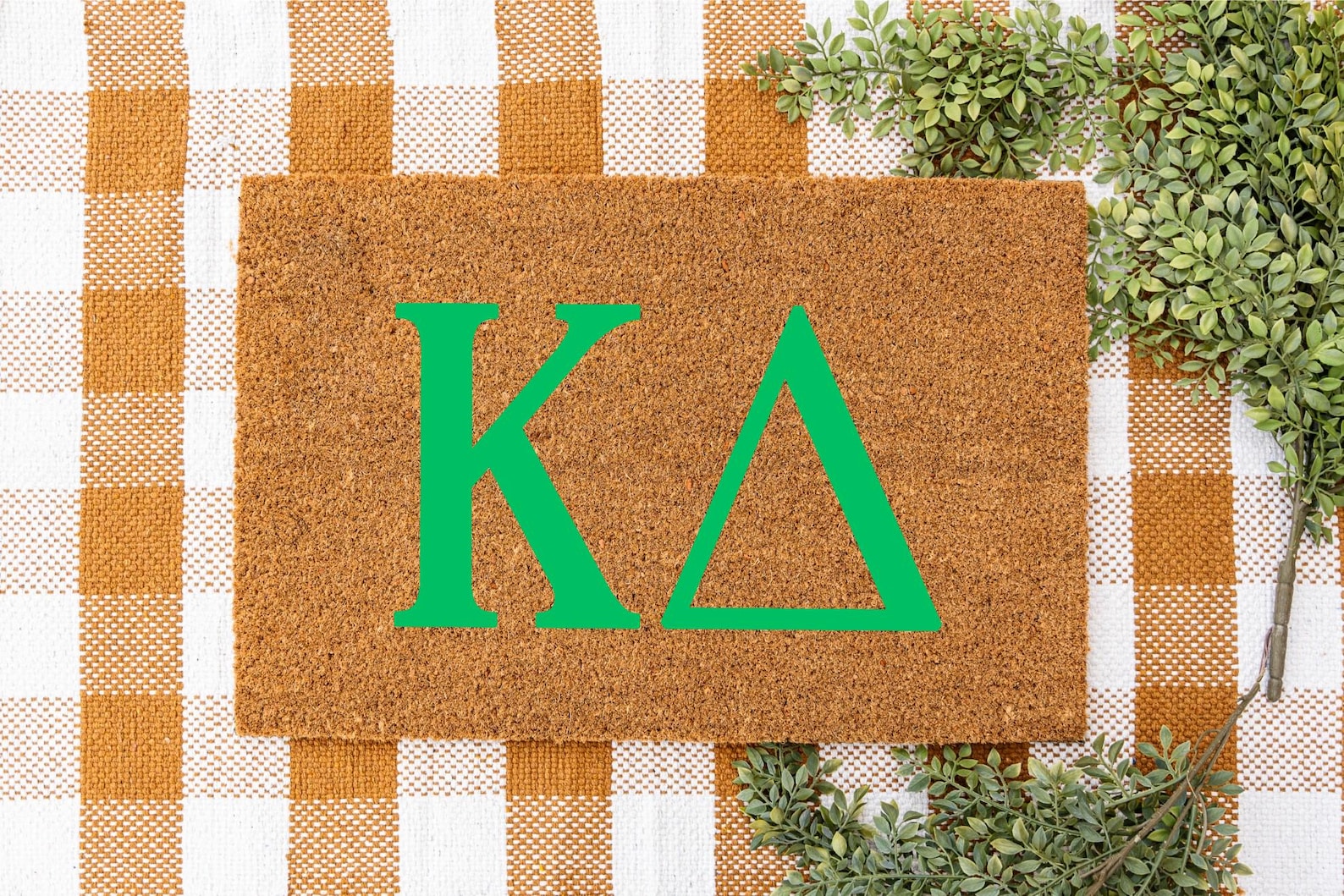 Kappa Delta Sorority Doormat • KD Greek Letters Welcome Mat • Big ...