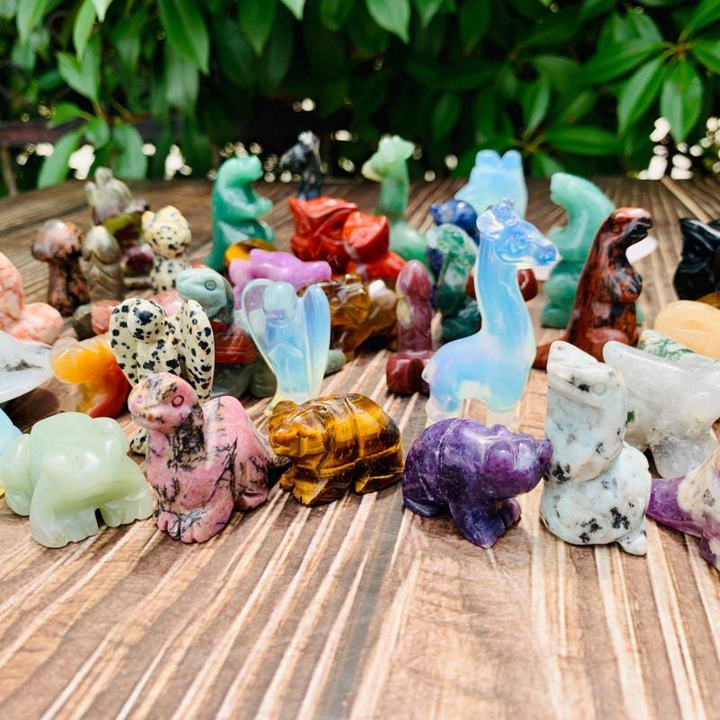Crystal Animals - Etsy