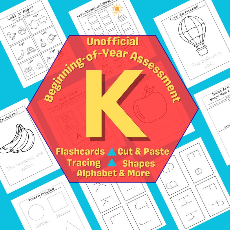 Kindergarten Readiness Printable Bundle | Preschool Activities ...