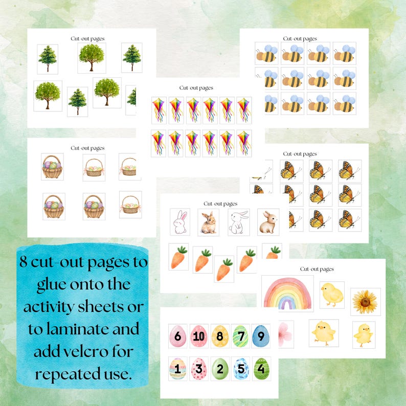 Spring Counting 1-10 Activity | Preschool Math Printable | Toddler ...