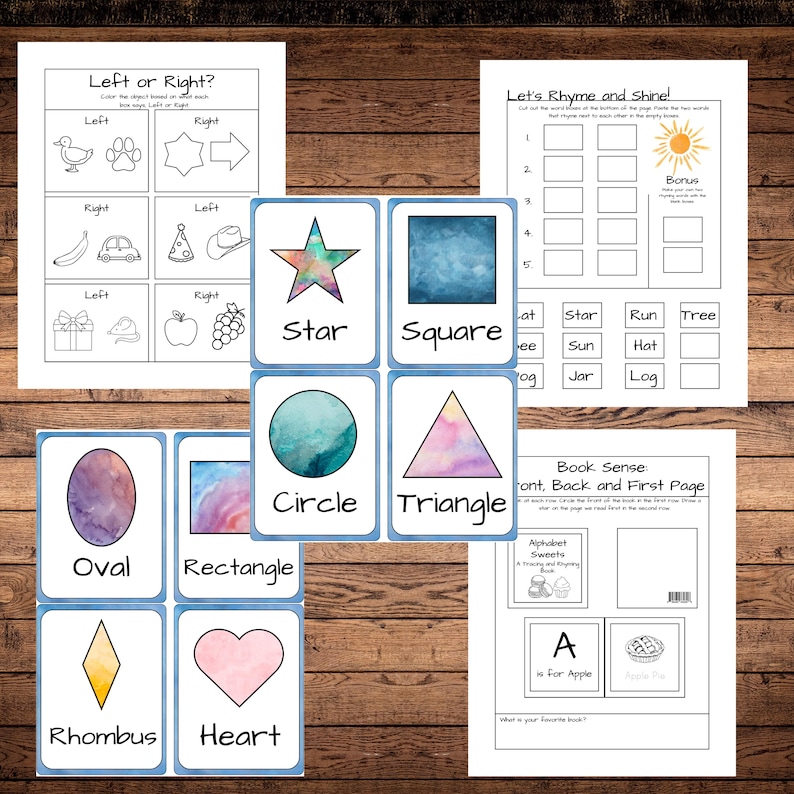Kindergarten Readiness Printable Bundle | Preschool Activities ...