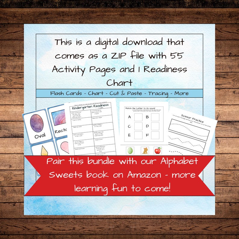 Kindergarten Readiness Printable Bundle | Preschool Activities ...