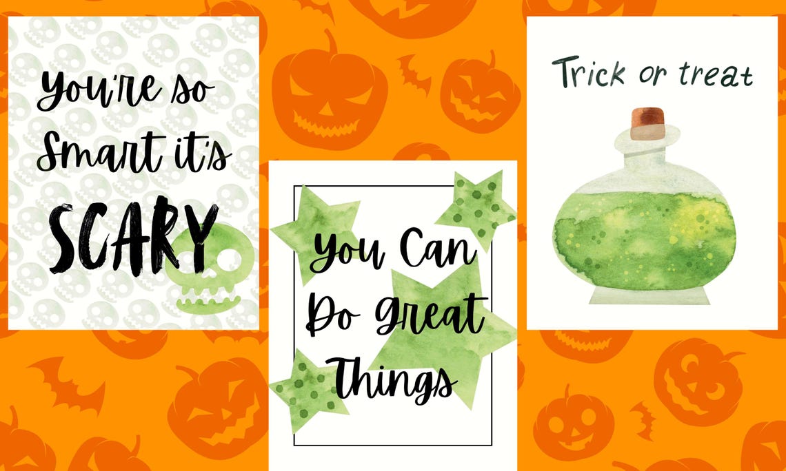 7 Halloween Themed Homeschool Wall Art - Home Sweet Homeschool - Simple ...