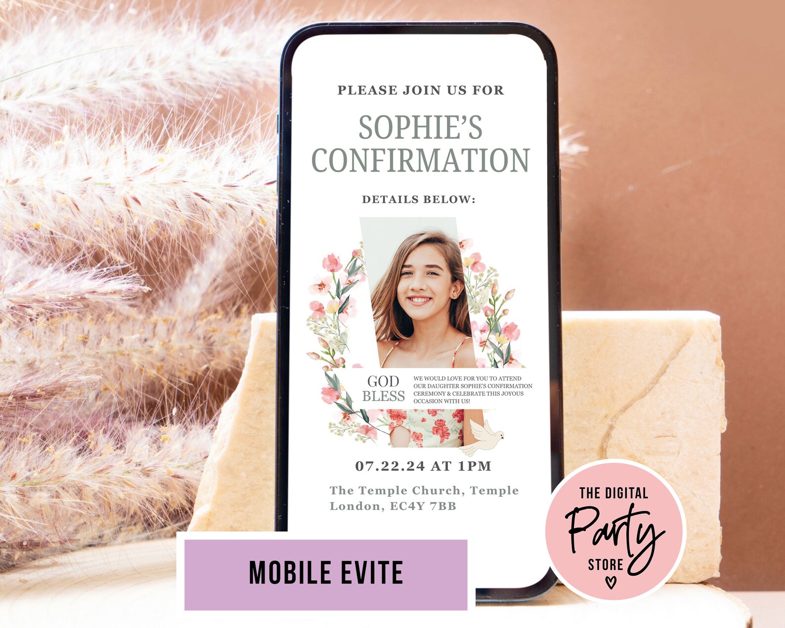 Confirmation Photo Welcome Sign, Confirmation Poster, Editable Canva ...