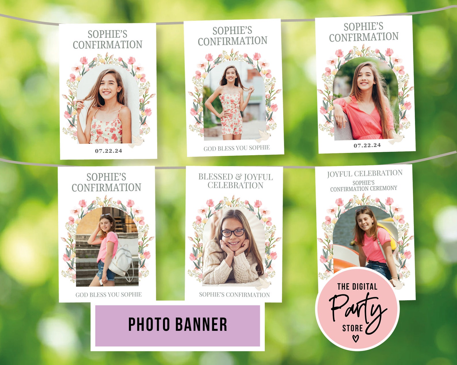 Confirmation Photo Welcome Sign, Confirmation Poster, Editable Canva ...