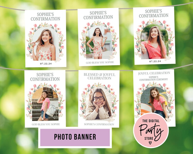 Confirmation Photo Welcome Sign, Confirmation Poster, Editable Canva ...