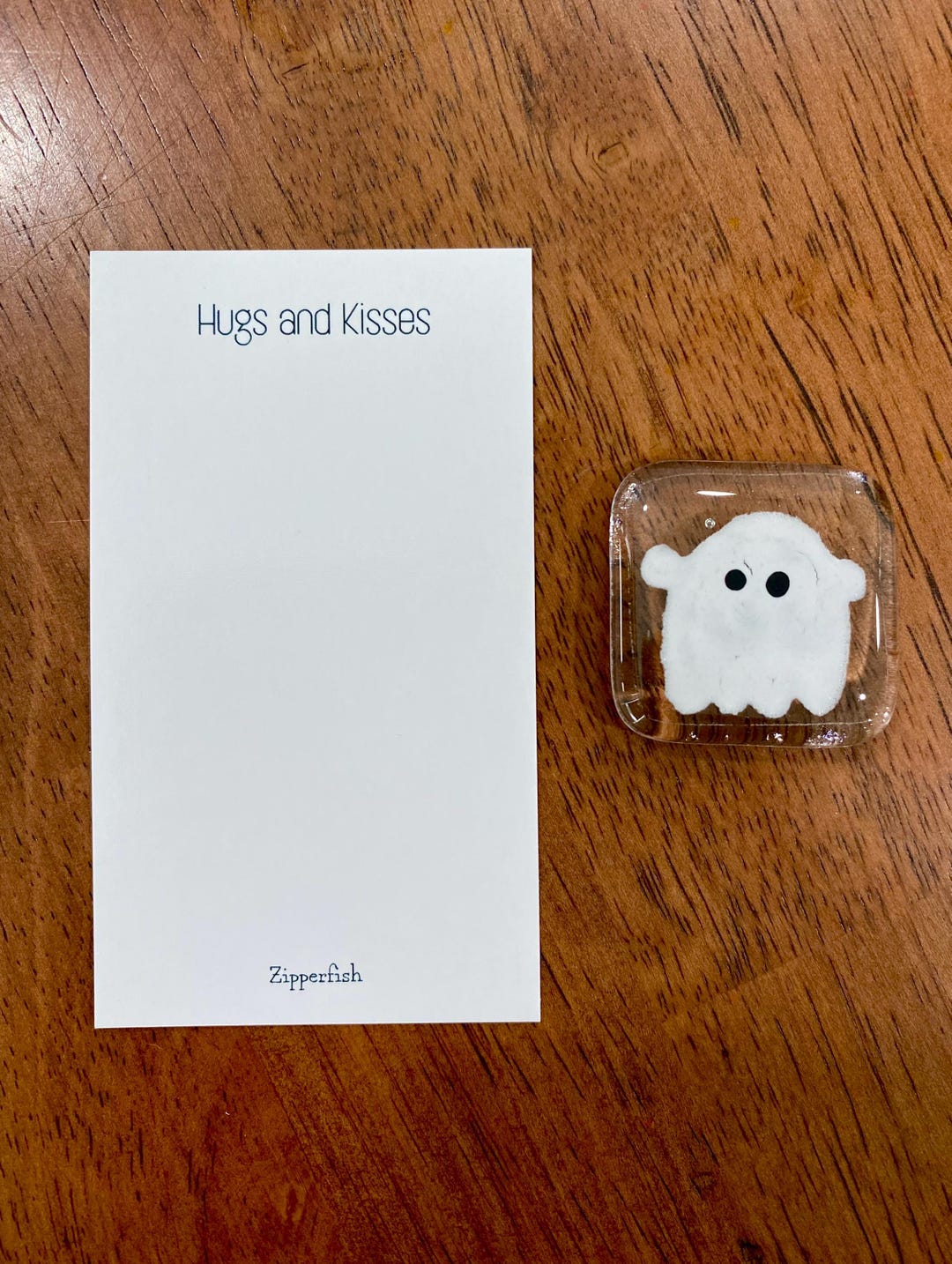 Pocket Hug, Personalized, Ghost Hug, Halloween, Fused Glass ...