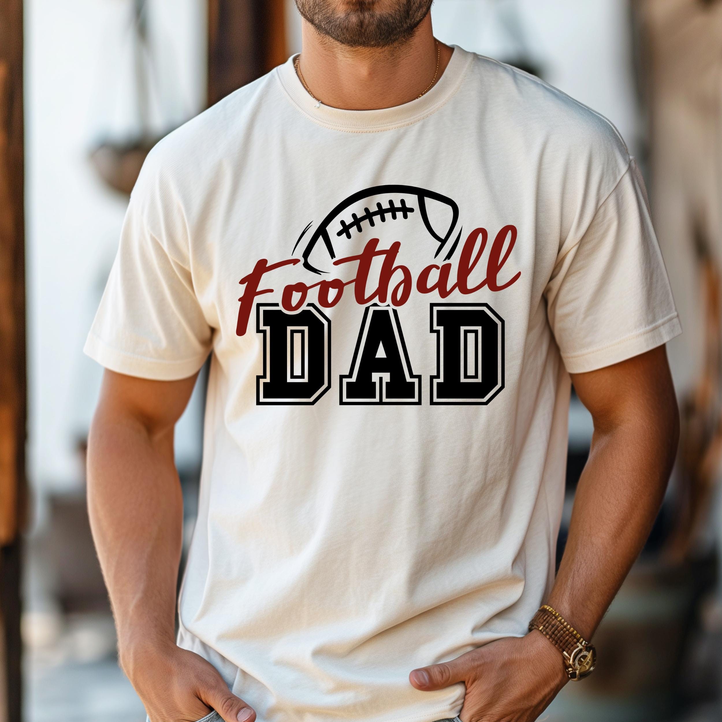 Football Shirt for Dad Football Dad T-shirt Game Day Football Shirt for ...