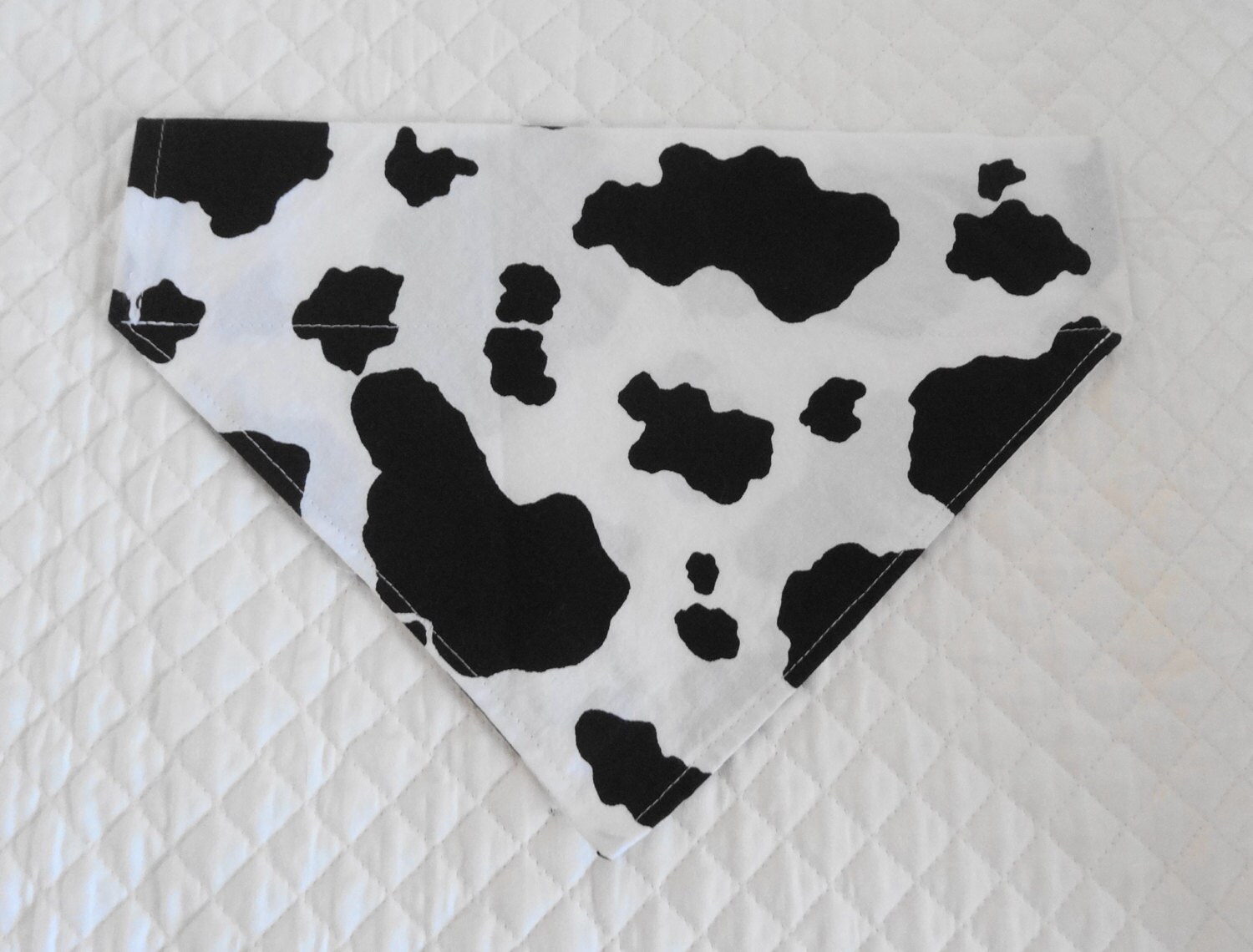 Cow Print Dog Bandana Black and White Cute Pet Bandana Dog | Etsy