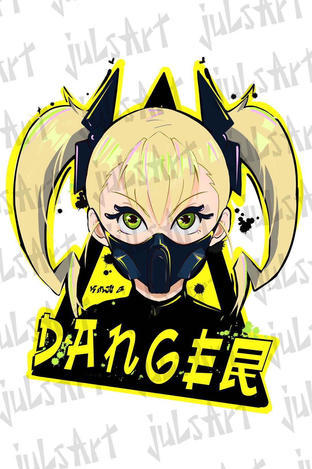 Kaiju No 8 Design, Fanart, PNG, Kikoru Shinomiya, Anime, T-shirt Design ...