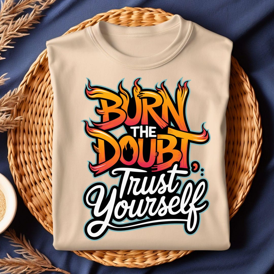 Burn the Doubt Png Trust Yourself Png, Sarcastic Sayings Png ...