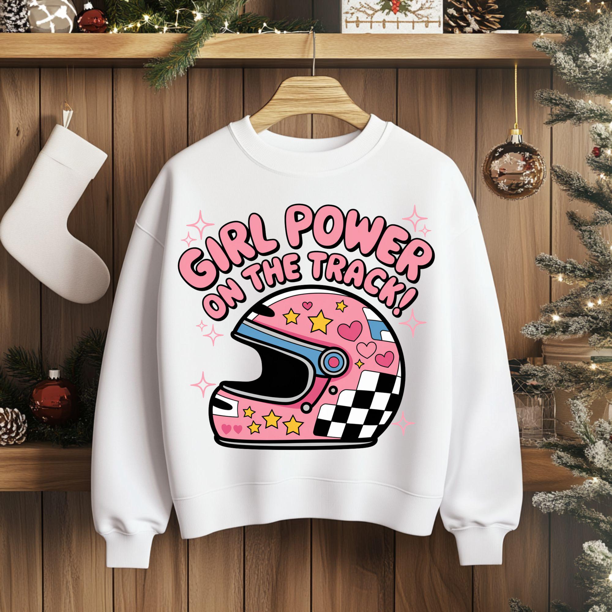 Girl Pwer on the Track Png, Rider Girls Png, on Track Designs Png, Girl ...