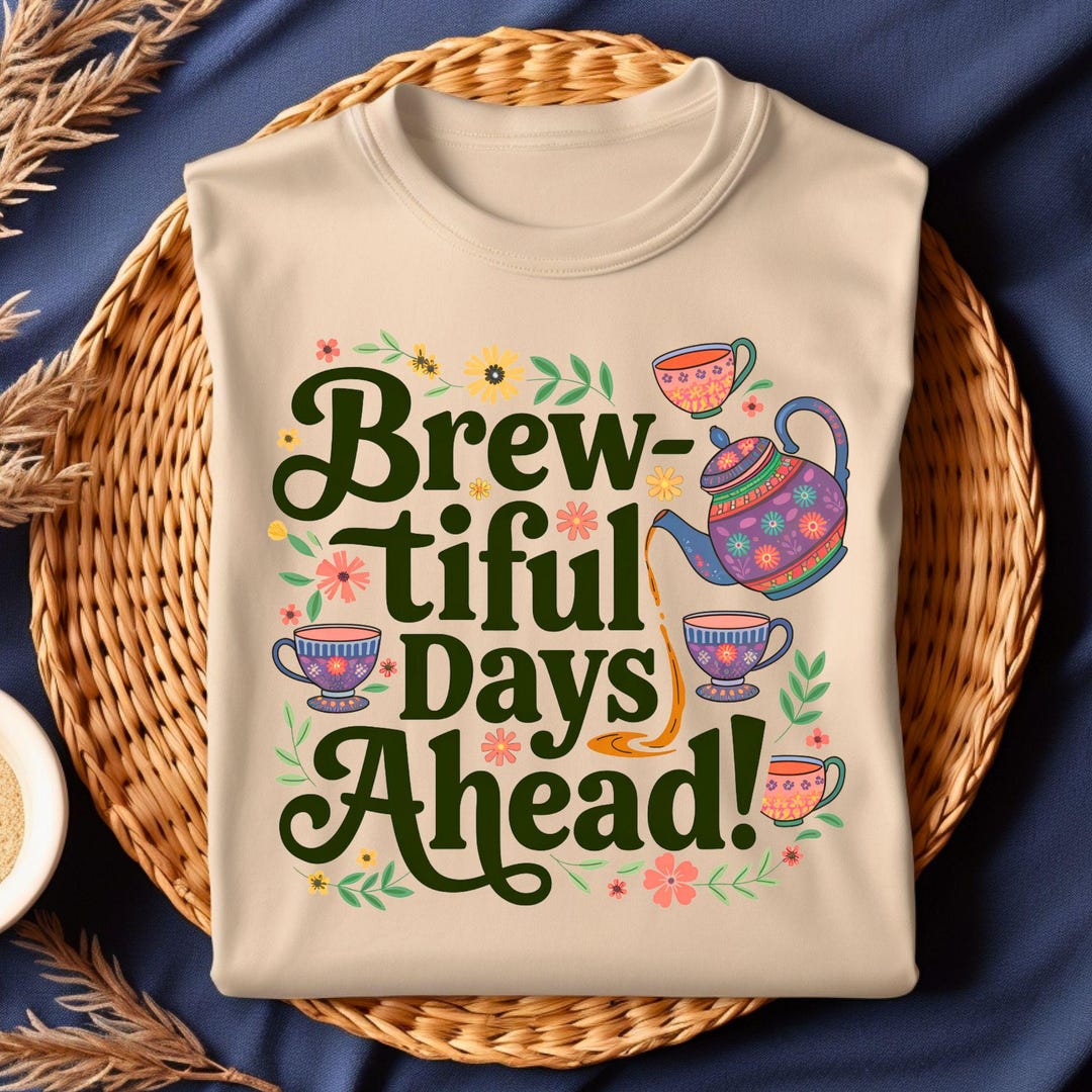 Brewtiful Days Ahead PNG Tea Coffee Png Sublimation Design Coffee and ...