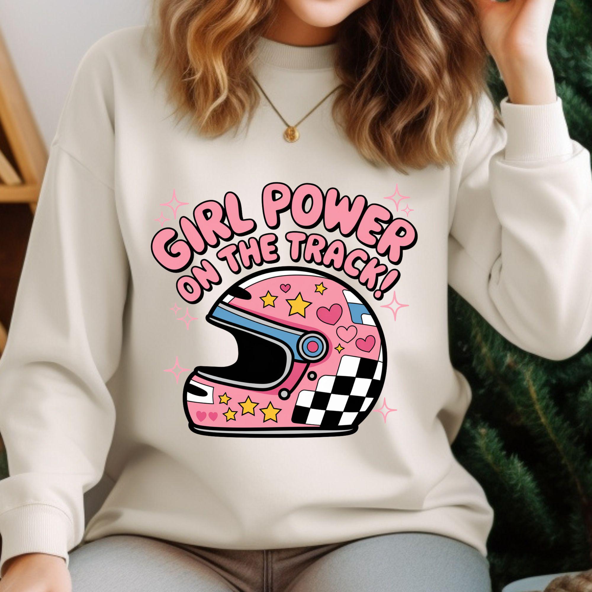 Girl Pwer on the Track Png, Rider Girls Png, on Track Designs Png, Girl ...