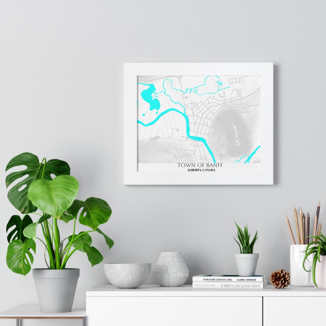 Map Poster With Contours, Lakes, and Town Roads Customizable to ...