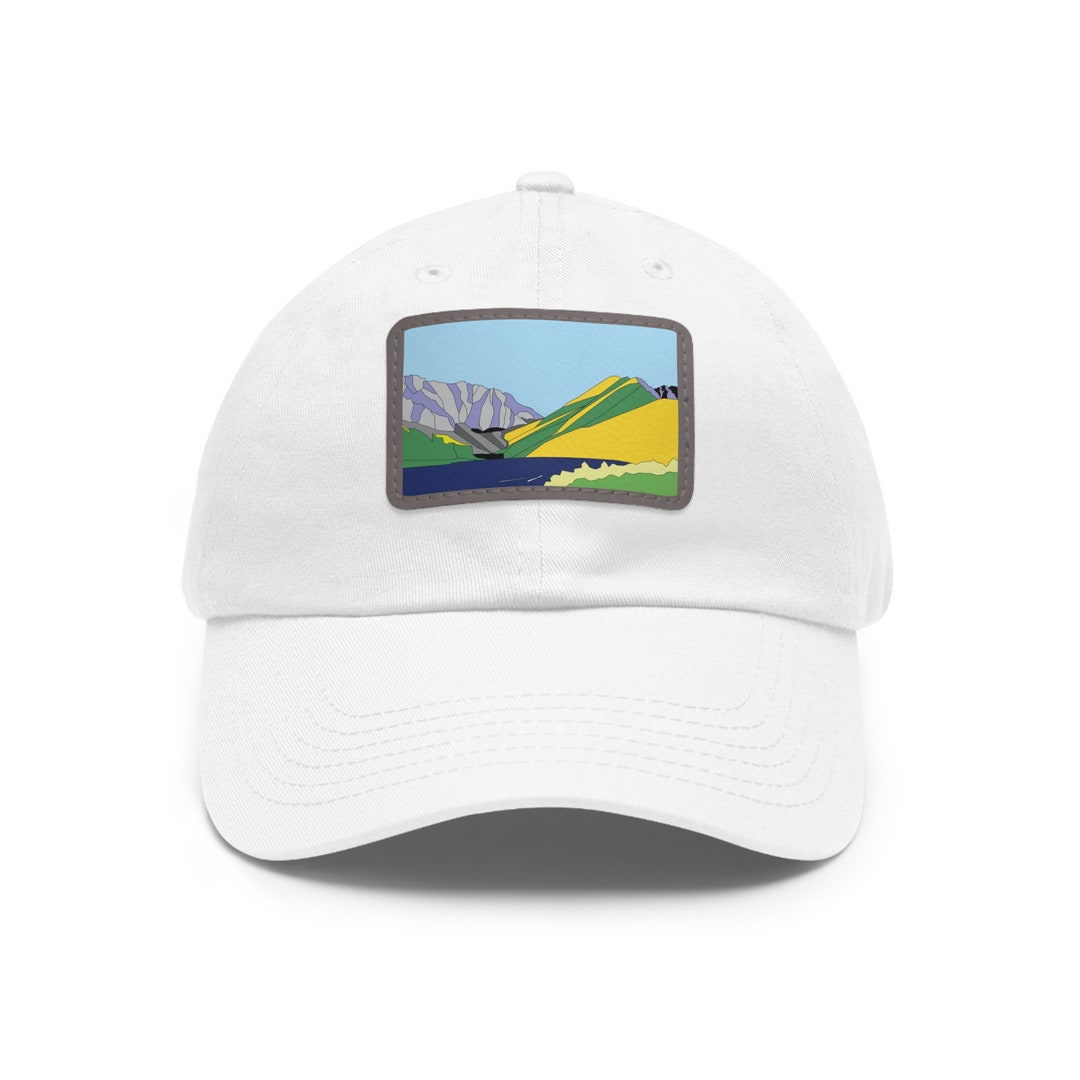Taylor Lake Banff Lake Louise Hat With Rectangle Leather Patch - Etsy