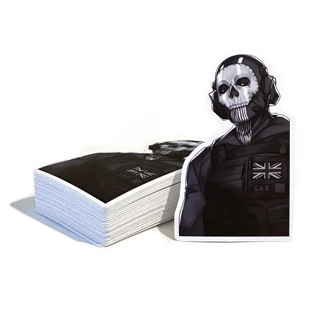 COD | Portrait Ghost 3 Inch Sticker - Etsy